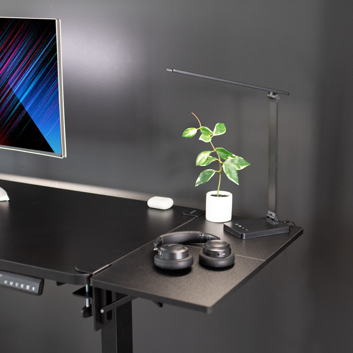Clamp-on Desk Extension – VIVO - desk solutions, screen mounting, and more