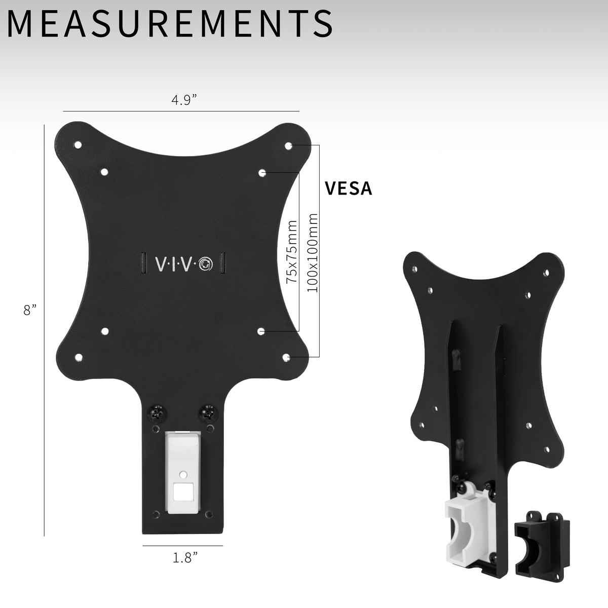 VESA Adapter for Compatible HP M-Series Monitors – VIVO - desk ...