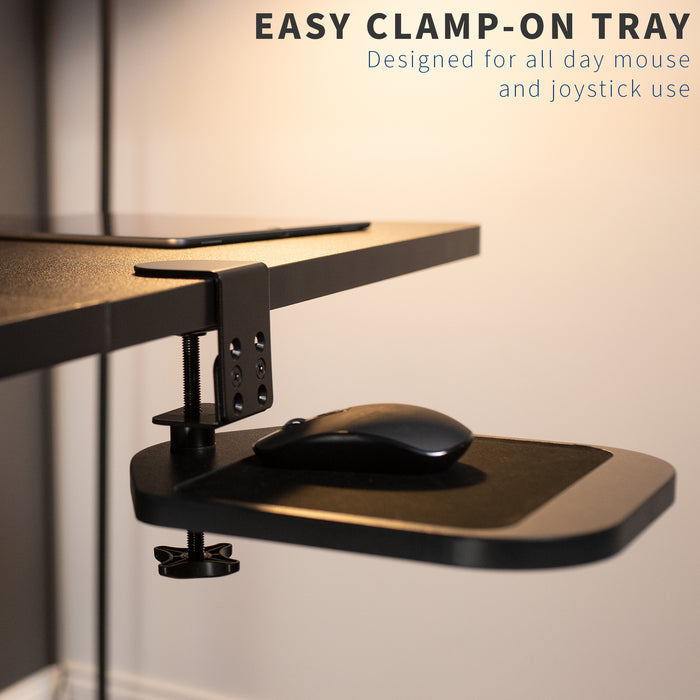Wooden Clamp-on Mouse Pad – VIVO - desk solutions, screen mounting, and ...