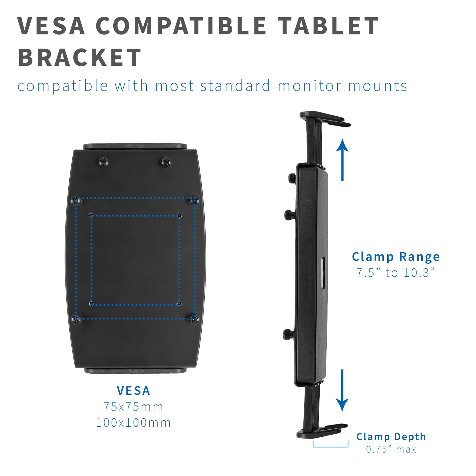 Universal VESA Holder for Tablets, 2-in-1 Laptops, Portable Monitors ...