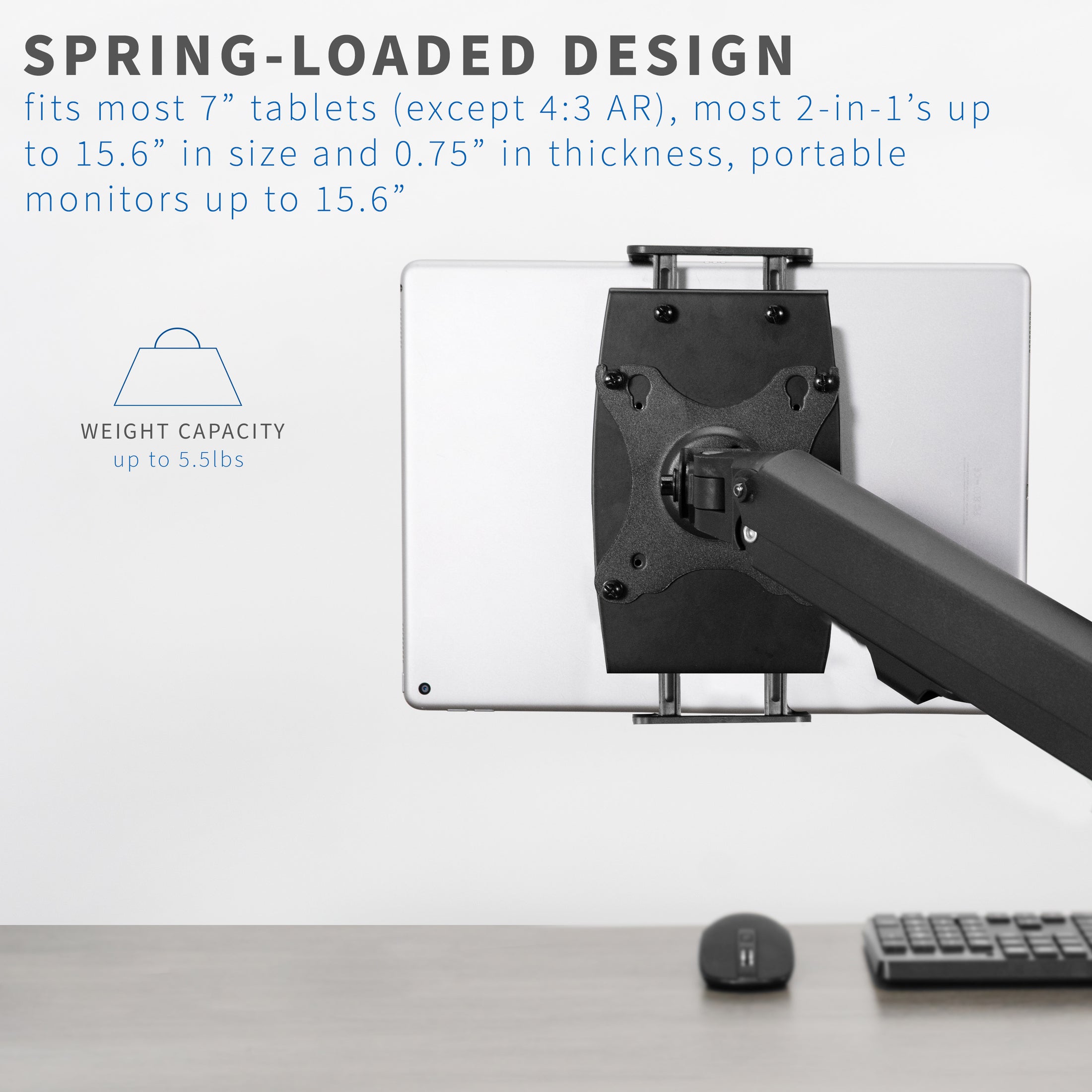 Universal VESA Holder for Tablets, 2-in-1 Laptops, Portable Monitors ...