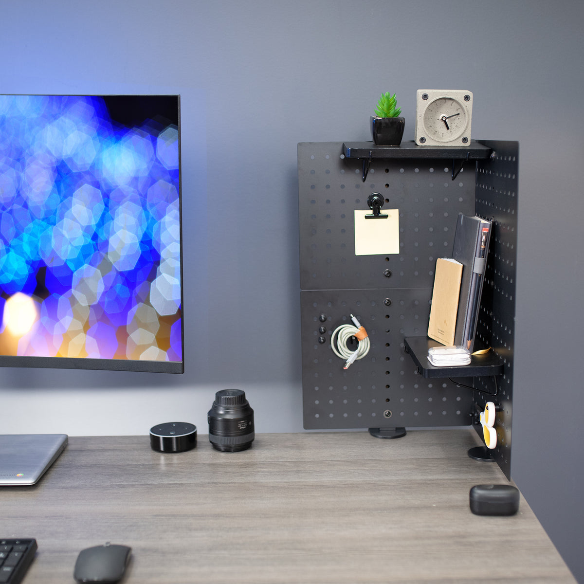 Clamp-on Desk Privacy Panel – VIVO - desk solutions, screen mounting ...