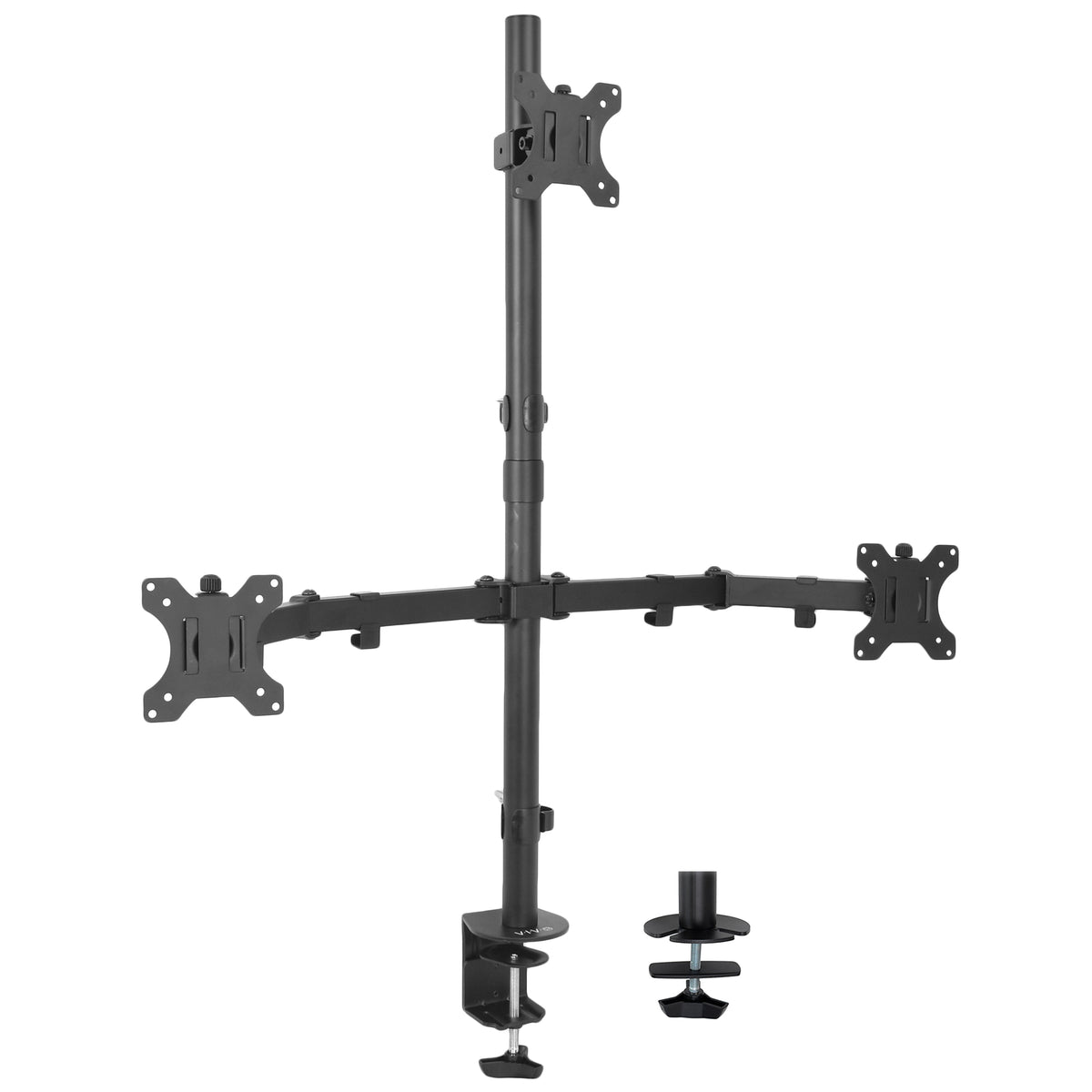 Triple 13” to 30” Monitor Desk Mount – VIVO - desk solutions, screen ...